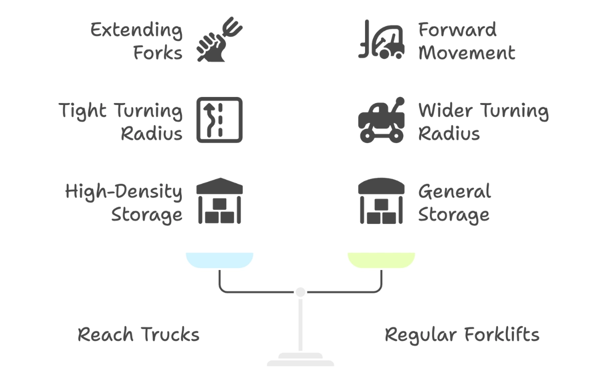 Reach Truck vs Forklift: Key Differences