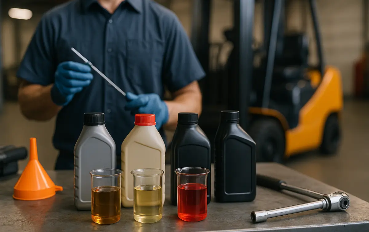 Forklift Oil Change Interval - The Definitive Guide + Chart